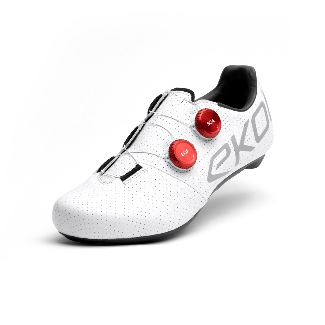 EKOI Racing C12 Pro Team Ltd BikingMan White Shoes - EKOI