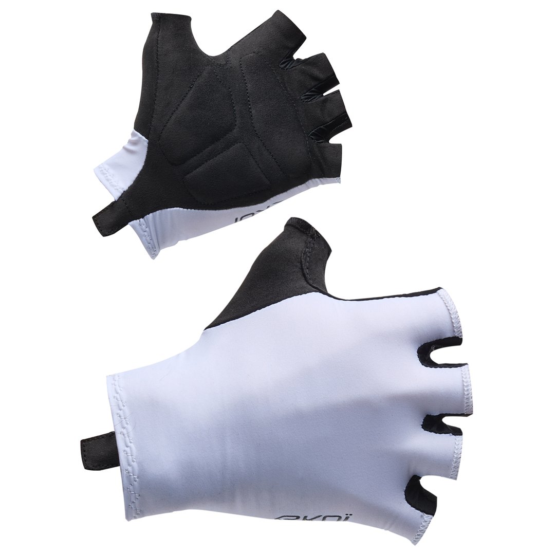 CYKLISTICKÉ RUKAVICE EKOI BÍLÉ - EKOI