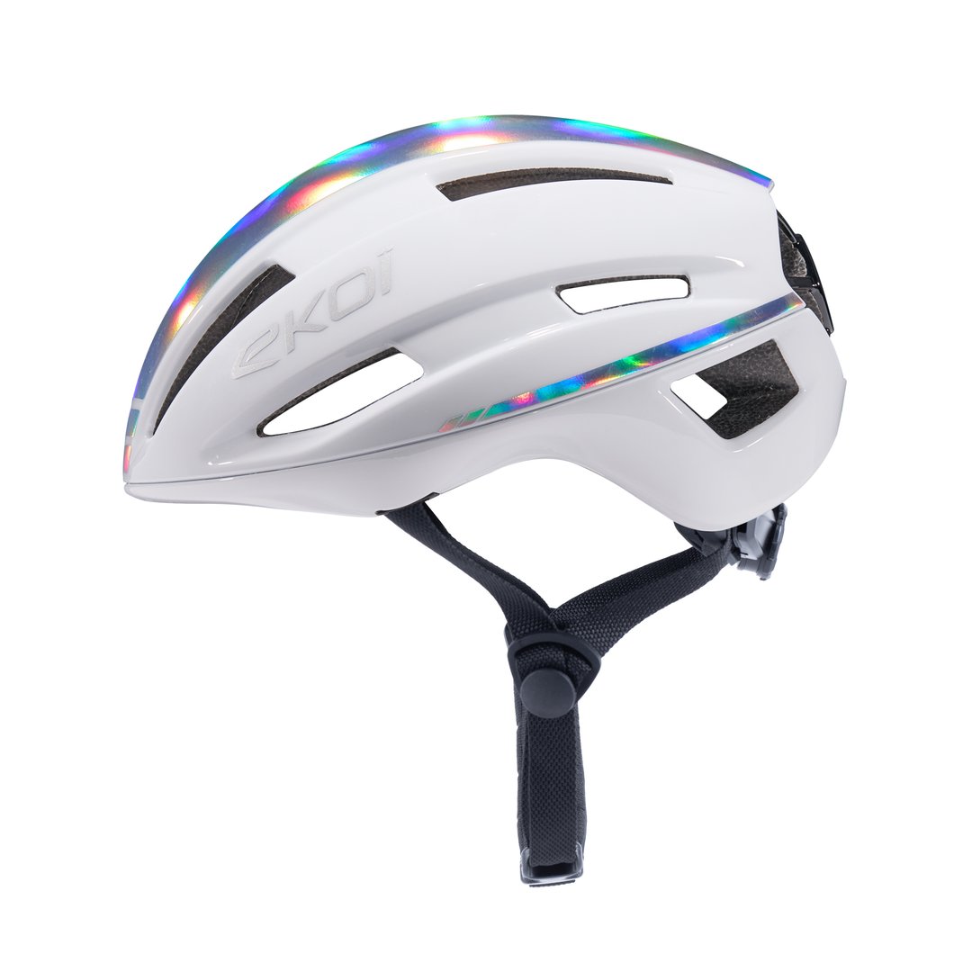 EKOI Helmet CORSA LTD White Holo Silver - EKOI