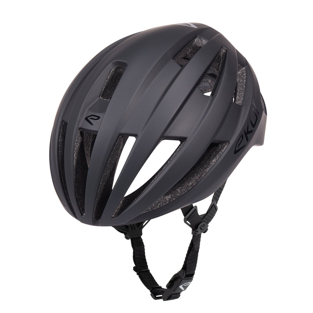 EKOI Perf GARA Helm Mattschwarz Logo Schwarz - EKOI