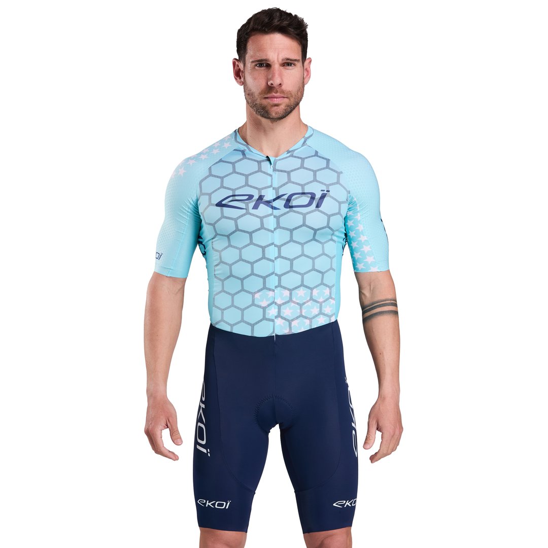Skinsuit triathlon EKOI Racing GRAPHENE Azure - EKOI