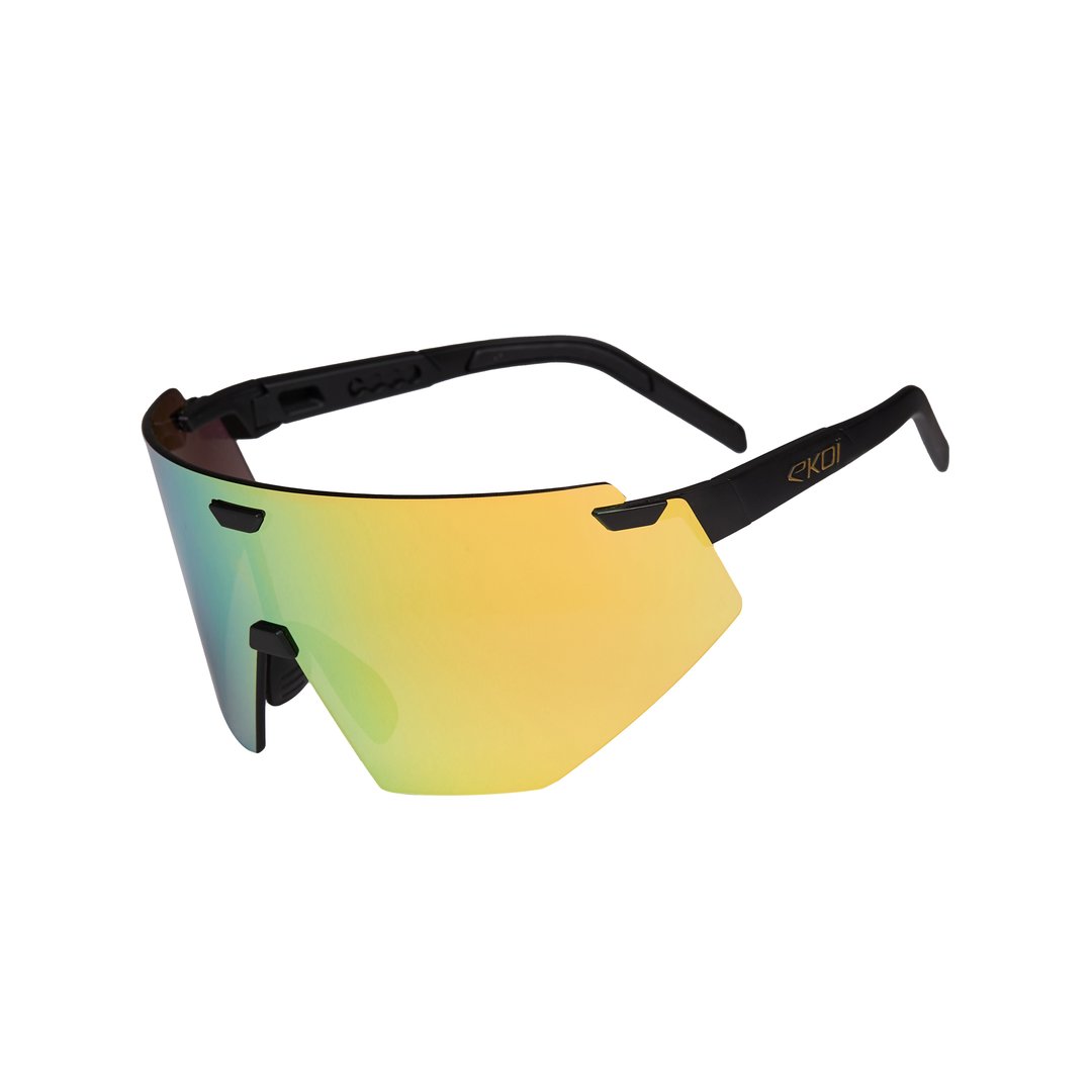 Lunettes EKOI Racing AEROLITE Noir Gold REVO Gold Cat3 - EKOI