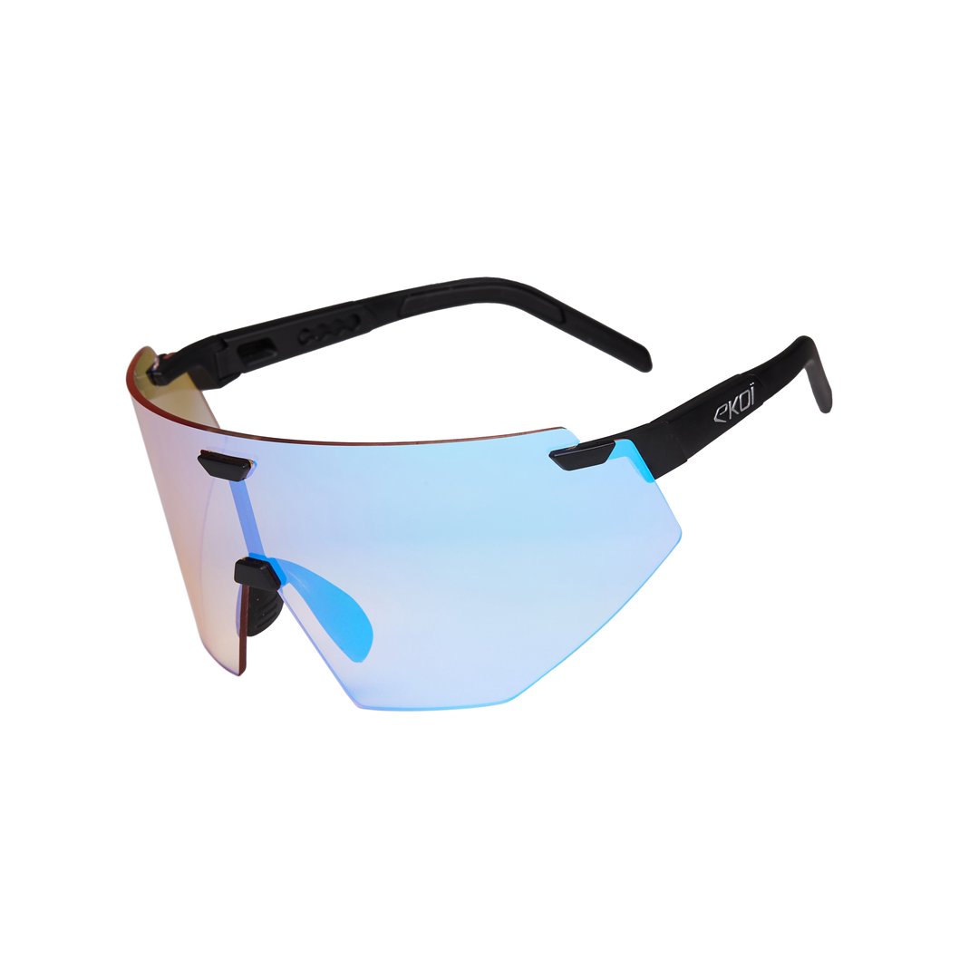 Gafas EKOI Racing AEROLITE Negro Plata ICE Azul Cat1 - EKOI