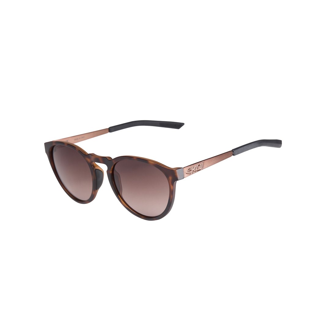 EKOI Racing LIFESTYLE ROUND Tortoise Brown Gradient Glasses - EKOI