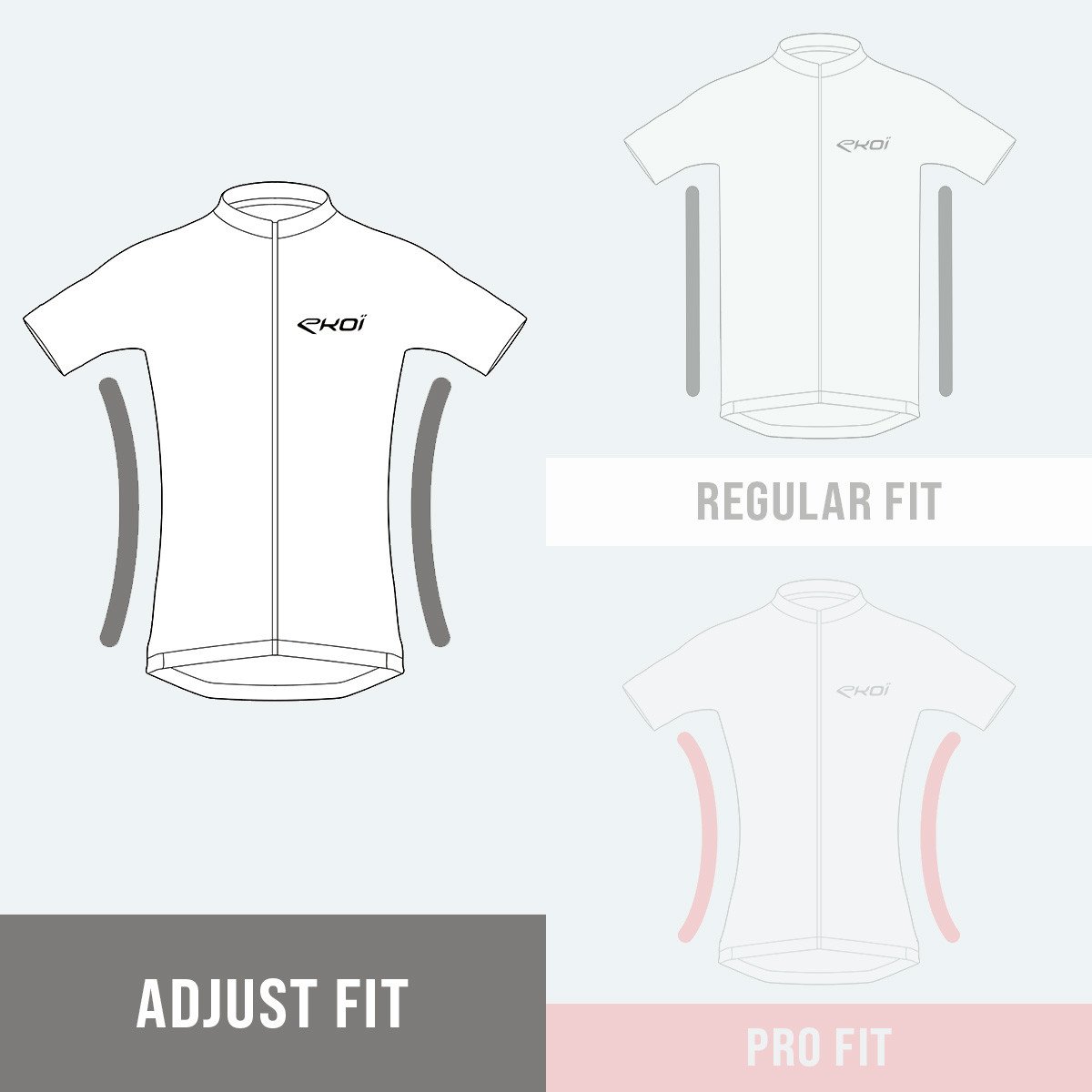 Maillot EKOI Perf LINEAR Aqua - EKOI