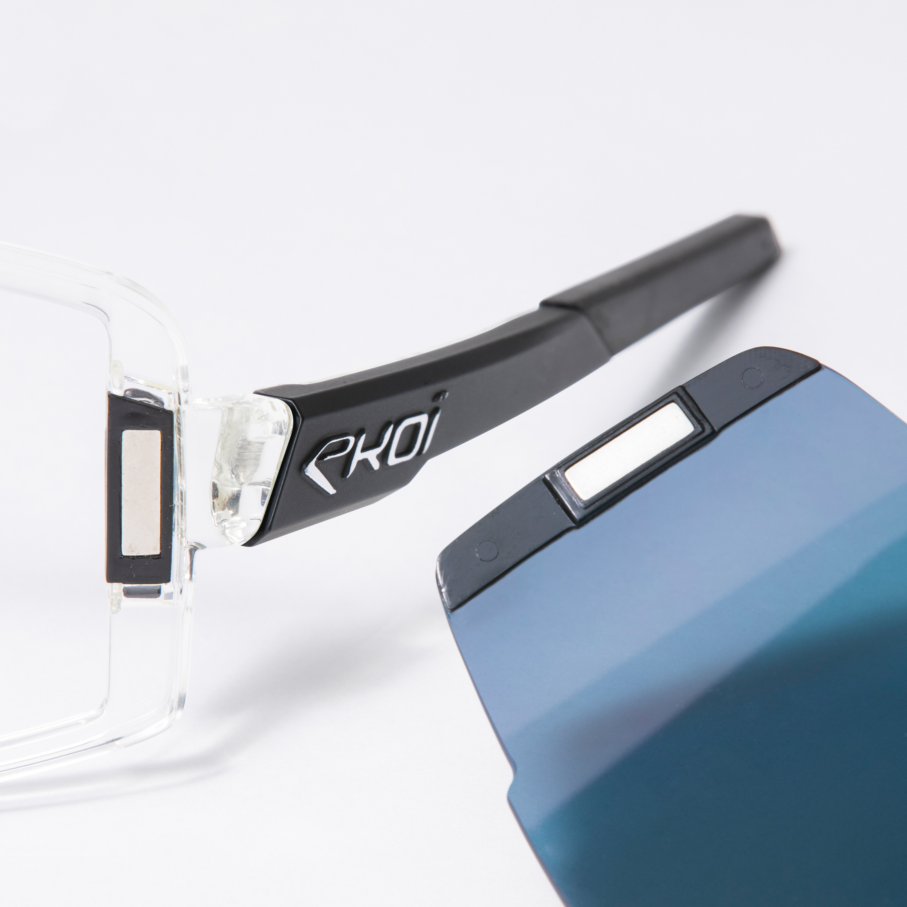 EKOI Glasses Racing MAGNETIC Translucent White Revo Pink - EKOI