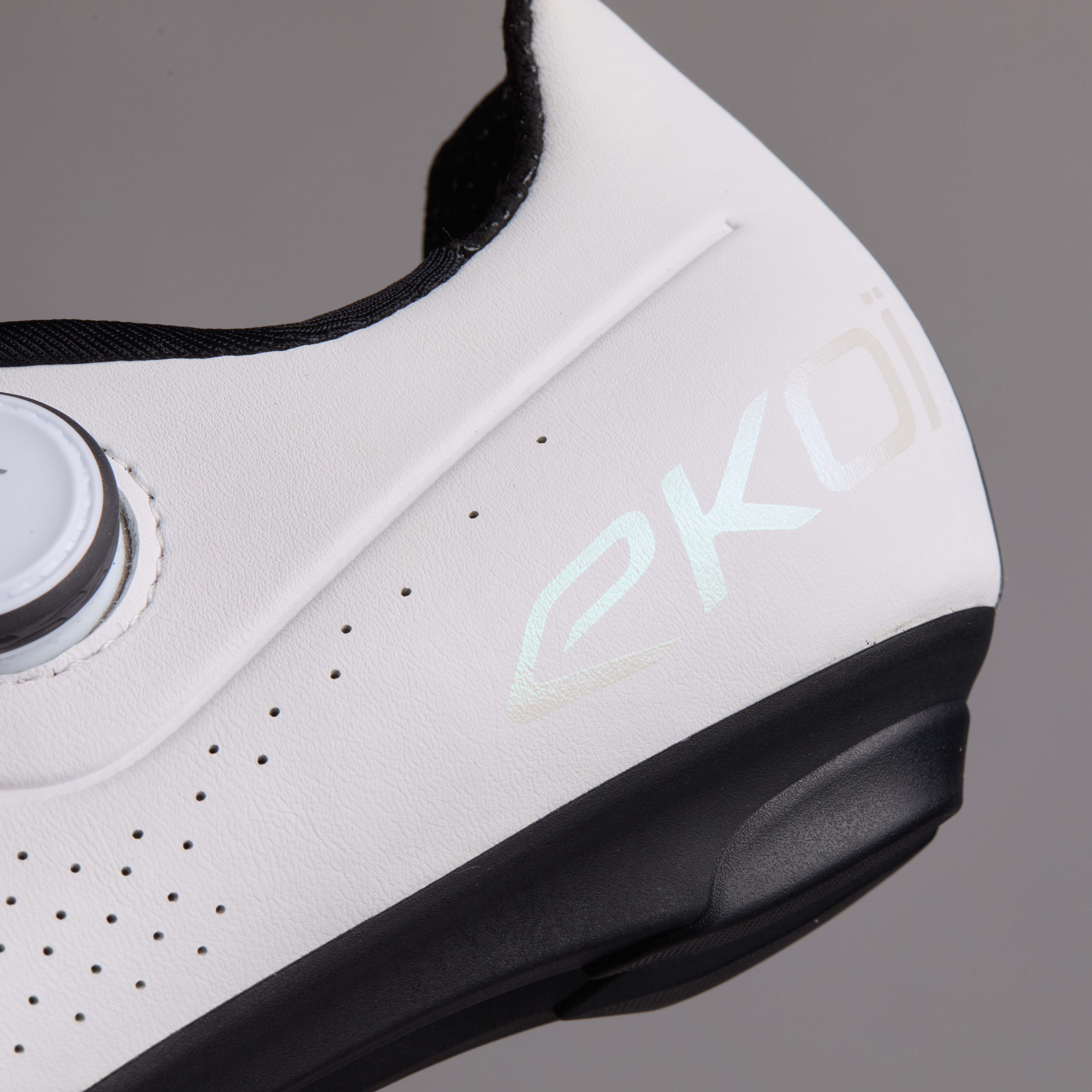 Chaussures route EKOI Perf R4 Blanches Logo Silver - EKOI