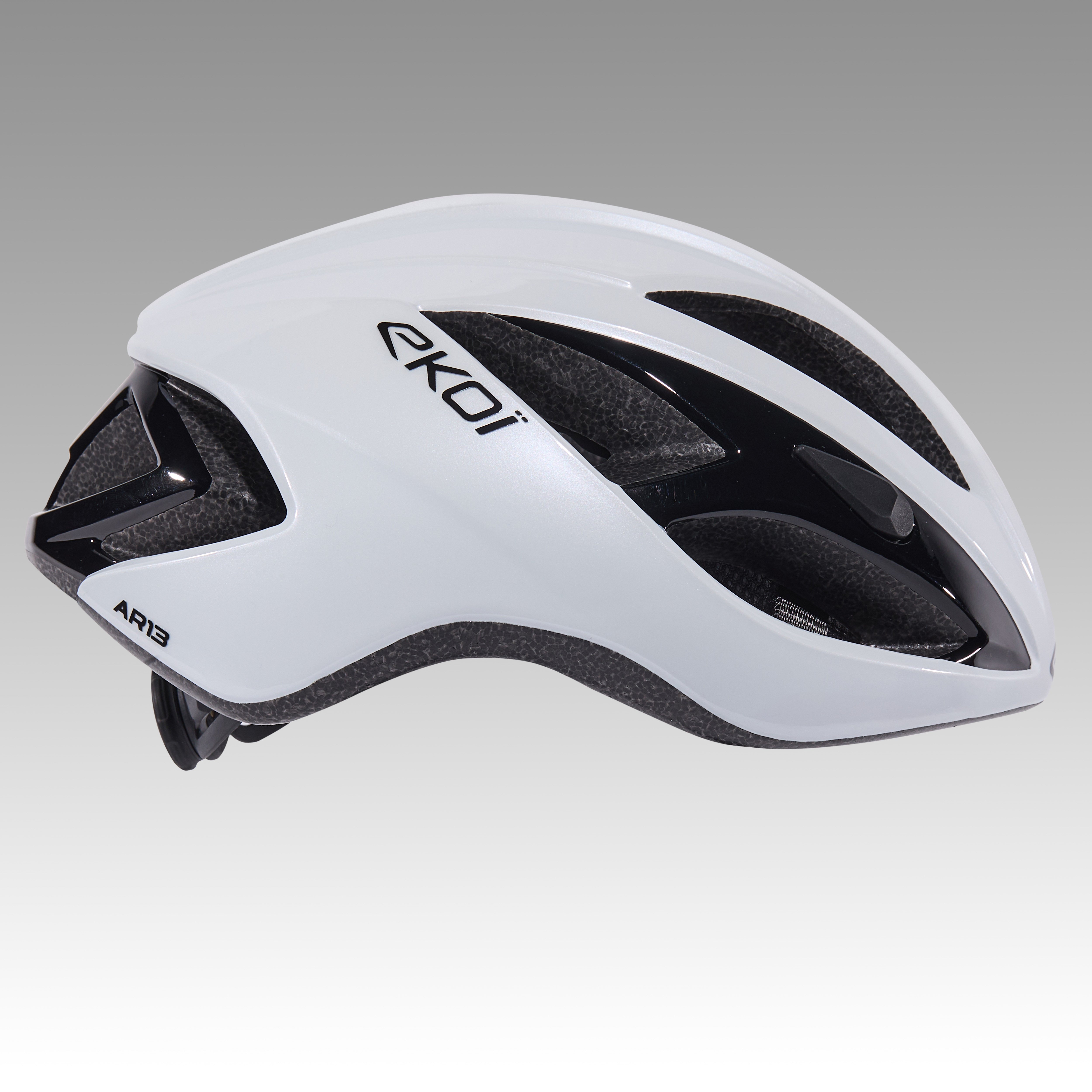 EKOI AR13 Evo Weiß Schwarz Helm - EKOI