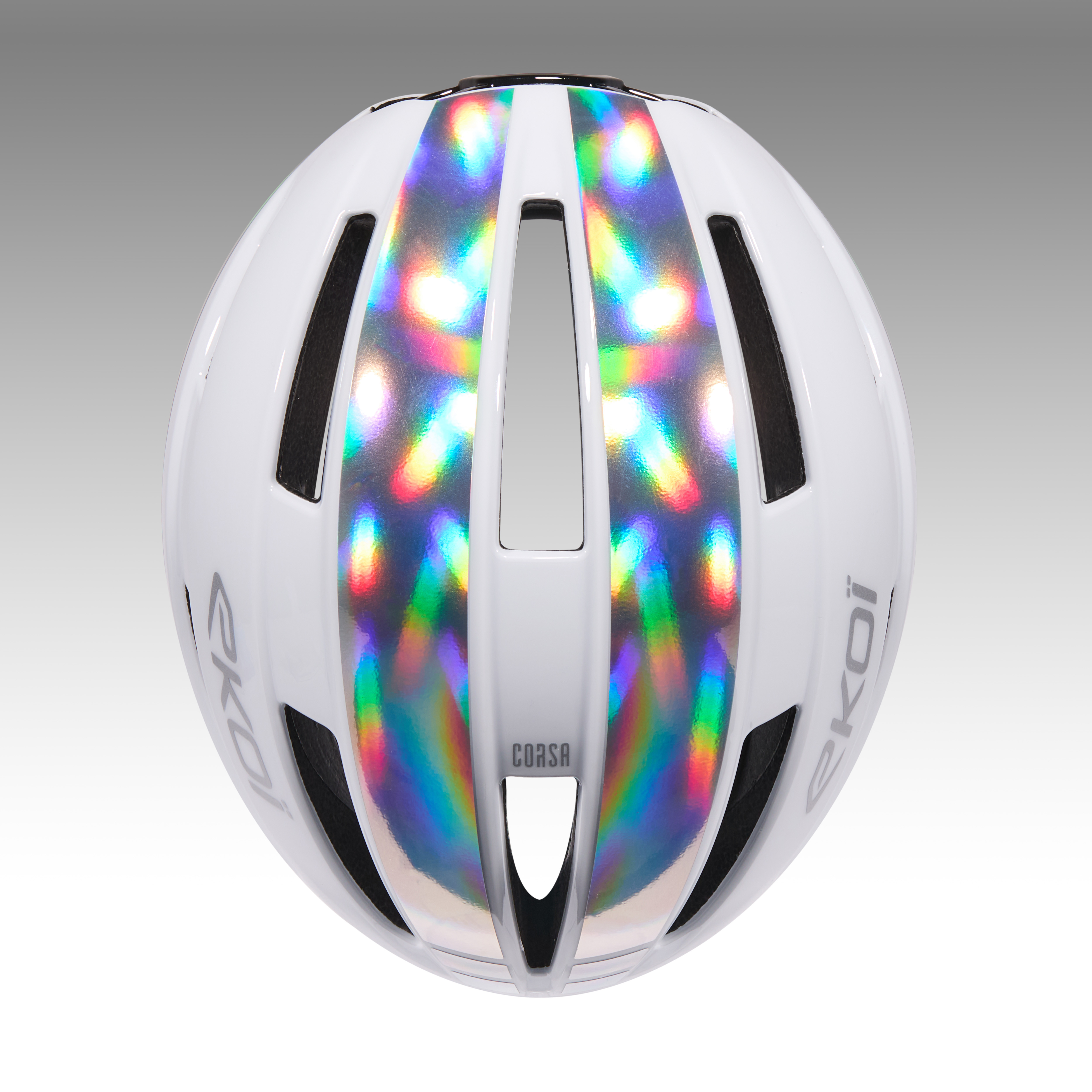 EKOI Helmet CORSA LTD White Holo Silver - EKOI
